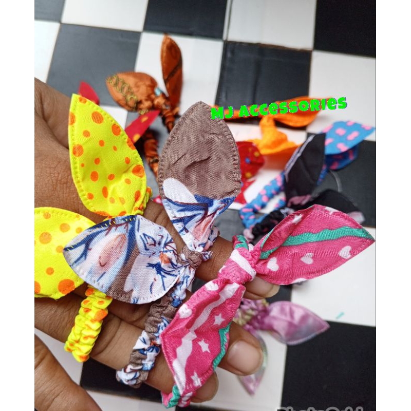 Jual (ISI 12PCS) KUNCIRAN RAMBUT MODEL PITA WARNA/KUNCIRAN RAMBUT CHIBI ...