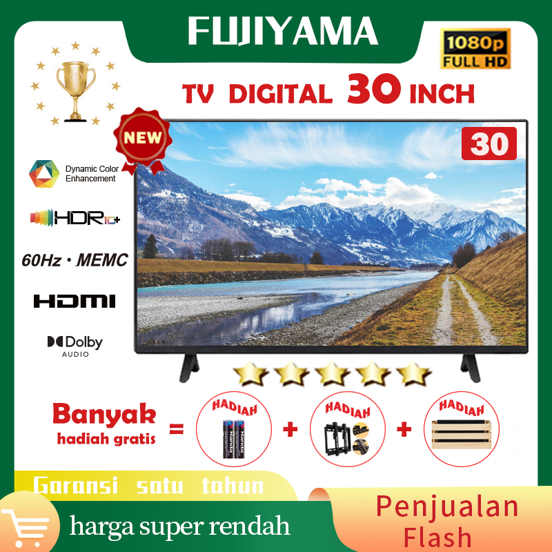 Jual Promosi TV LED 30 Inch TV Digital 30 Inch A+ Panel FHD 1080P HDR ...