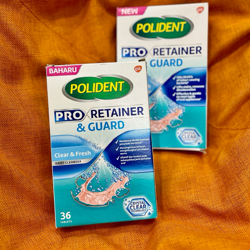 Jual Polident pro retainer and guard Polident retainer guard isi 36tabs ...