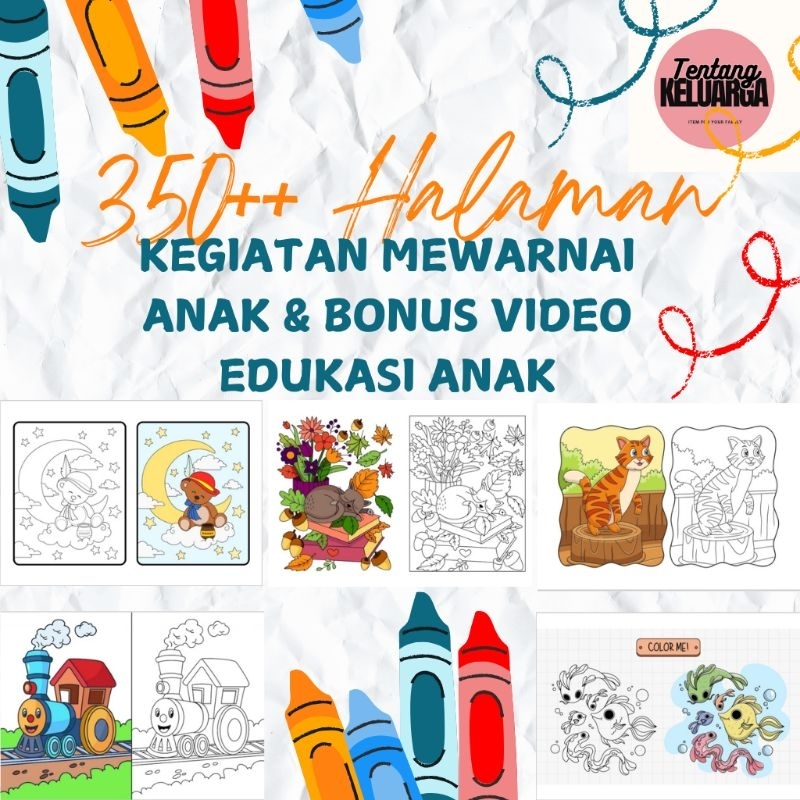Jual 350++ ACTIVITY WORKSHEET PRINTABLE COLORING BOOK AKTIVITAS ...