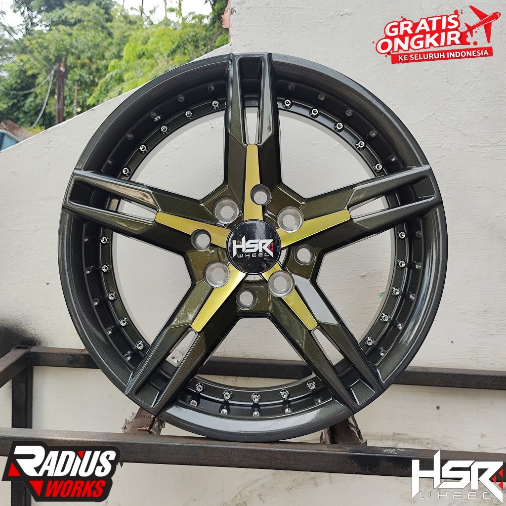 Jual velg mobil yaris city mazda2 galant ring 17 doble pcd hsr keunikai | Shopee Indonesia