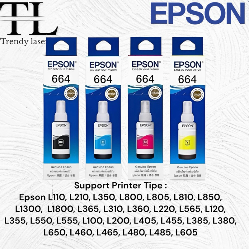 Jual TINTA EPSON 664 ORIGINAL VARIAN B.M.Y.C FOR L100/L110/L120 L200/L210/L220 L300/L310/L350 ...