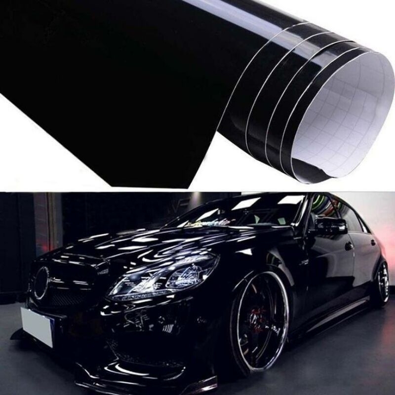Jual Stiker mobil/skotlet mobil warna hitam Lebar 150cm | Shopee Indonesia