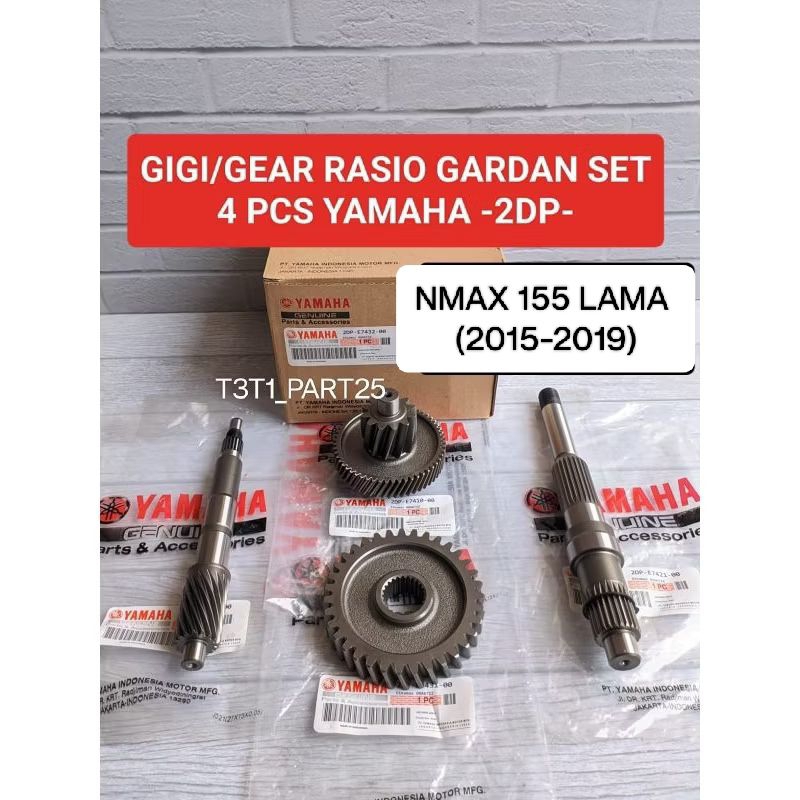 Jual Gigi/gear rasio gardan sett (2DP) isi 4 pcs Yamaha nmax 155 lama ...