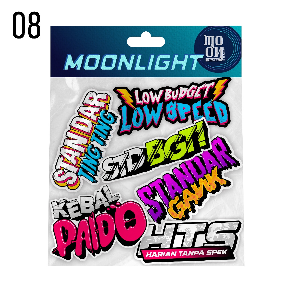 Jual STIKER PACK KATA-KATA VIRAL STANDAR GANK - MOONLight | Shopee ...