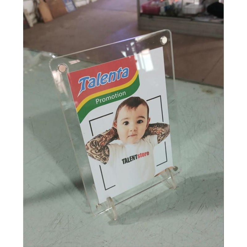 Jual frame foto akrilik photo 3R bingkai magnet stand hias pajangan ...