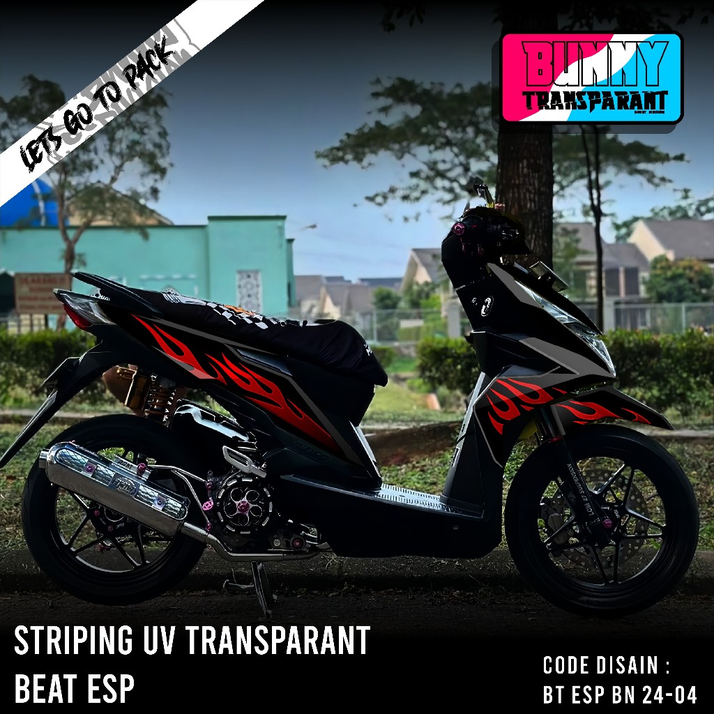 Jual STRIPING STICKER TRANSPARAN BEAT NEW ESP 2016-2017-2018-2019 ...