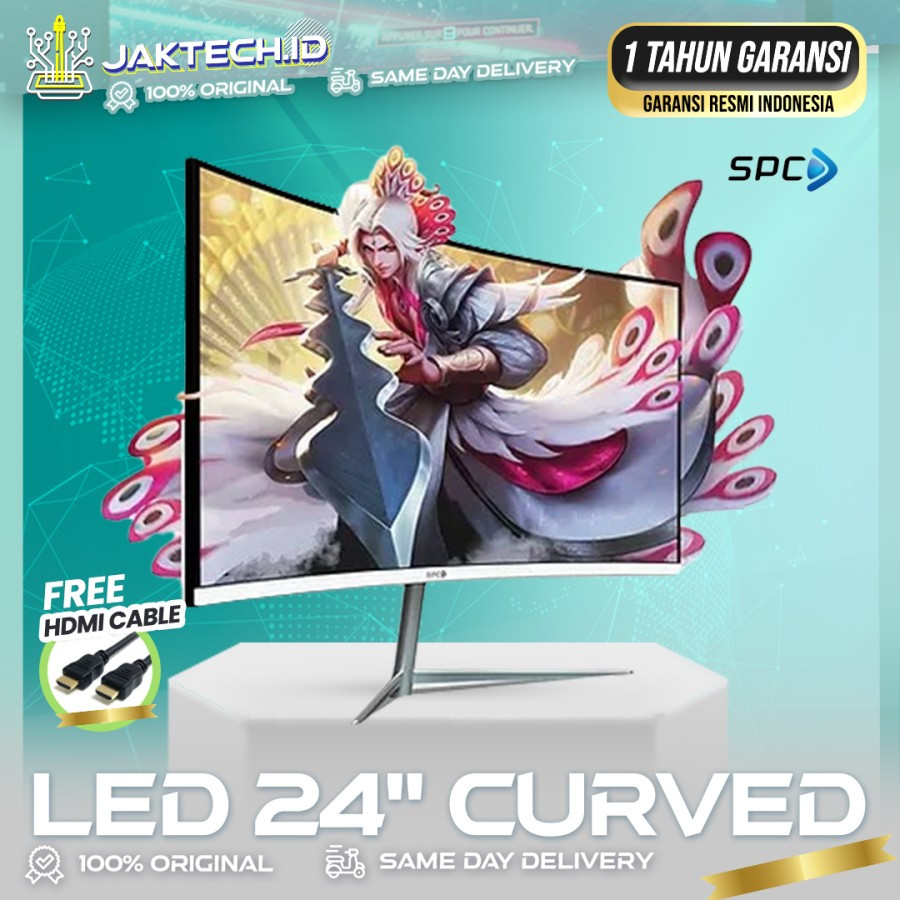 Jual Monitor Gaming 32" / 27" / 24" Inch LED Curved FullHD 144HZ 1MS ...