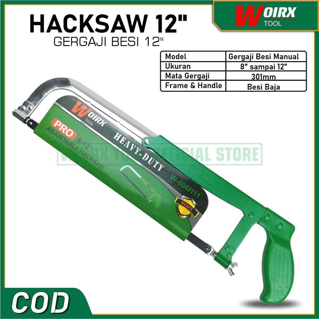 Jual WOIRX TOOL Gergaji Besi Multifungsi Adjustable 8 10 12 Inch 300mm ...