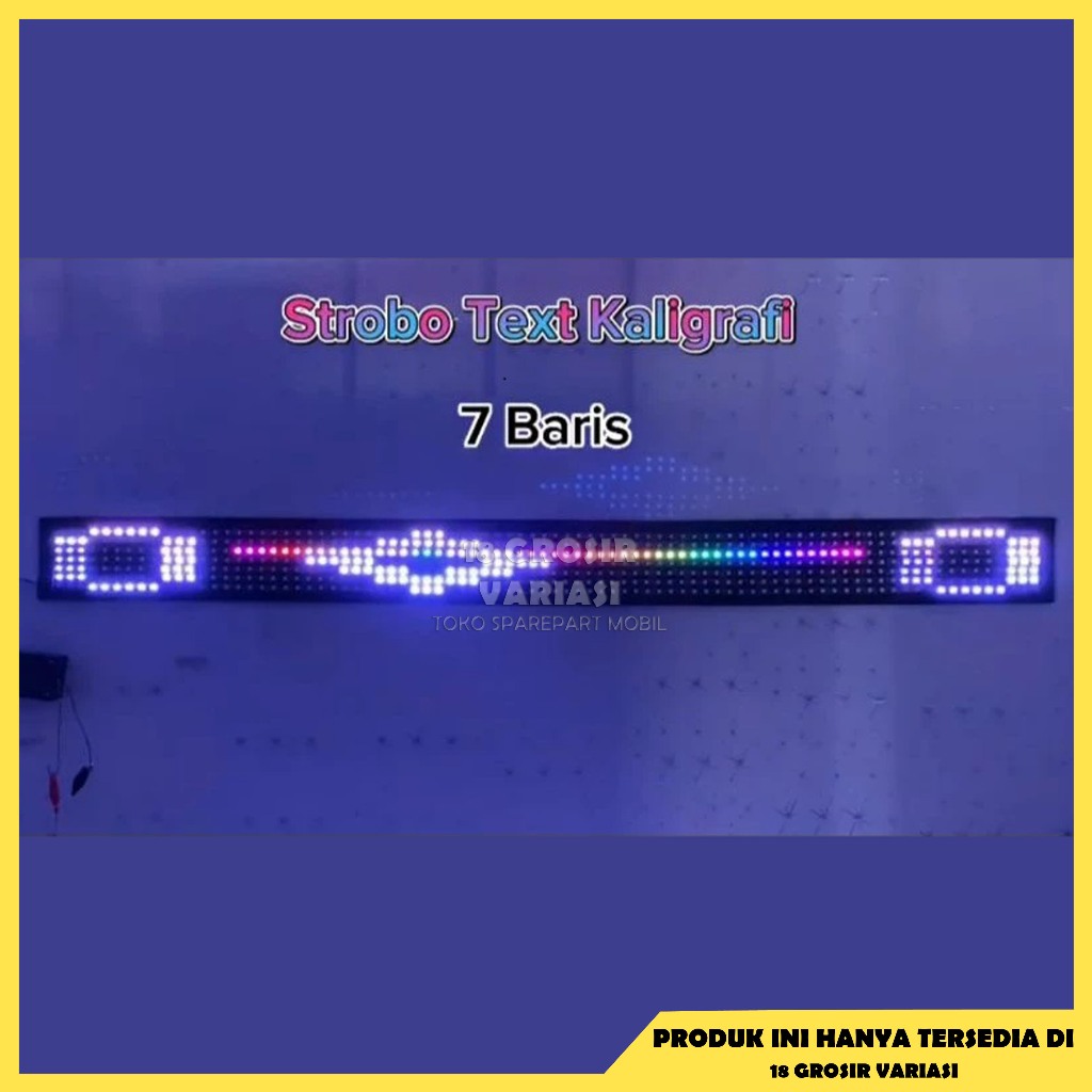 Jual Lampu Strobo Mobil 7 Baris Kaligrafi Running Text Bus Kaca Depan ...