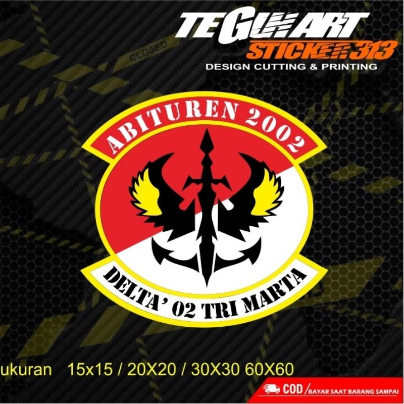 Jual STICKER CUTTING LETTING DELTA 02 TRI MATRA ABITUREN 2002 | Shopee ...