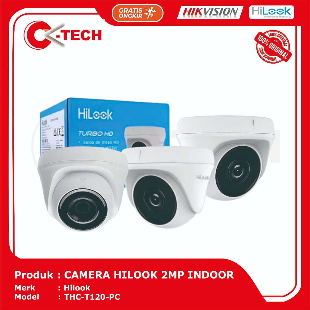 Jual CAMERA HILOOK 2MP INDOOR THC-T120-PC | Shopee Indonesia