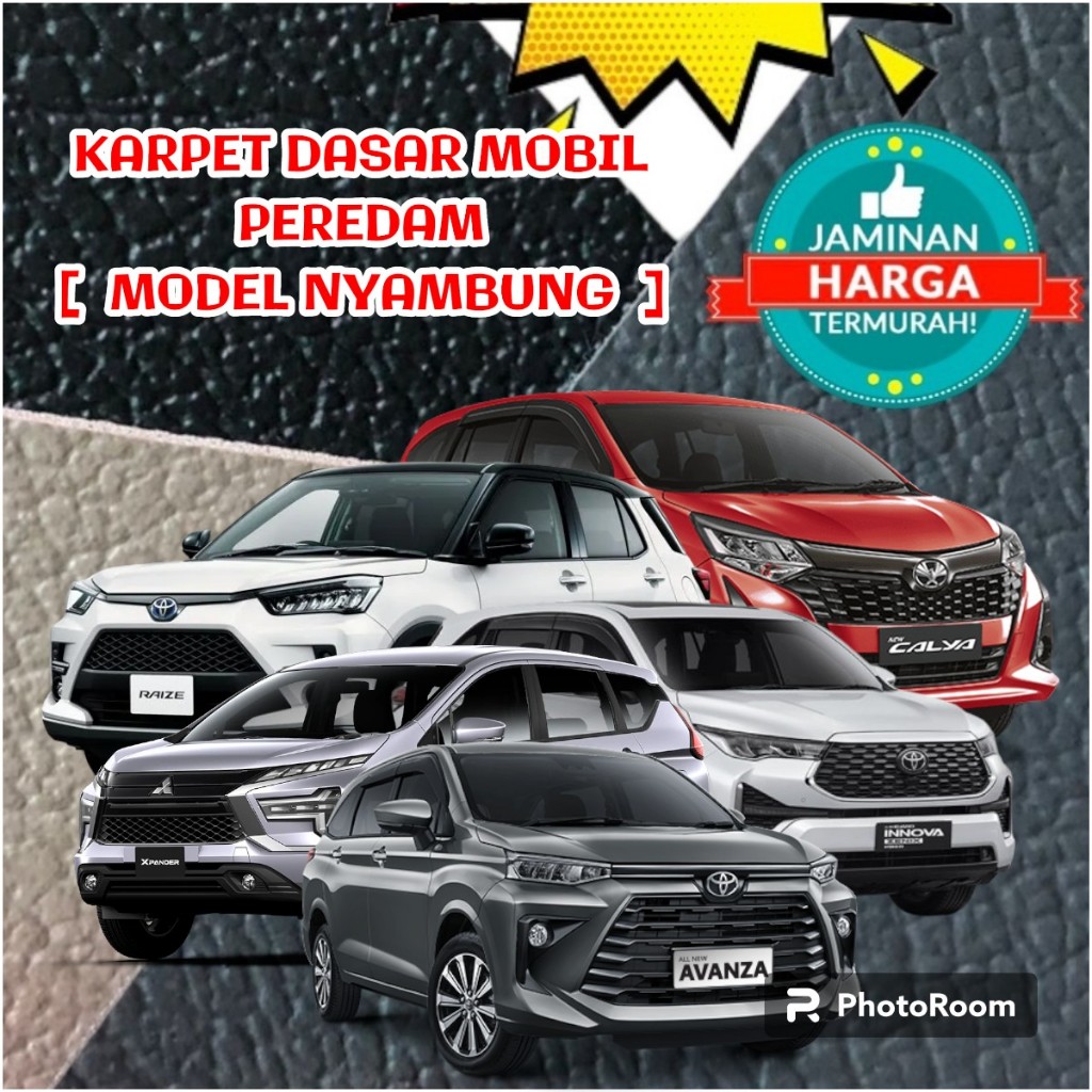 Jual KARPET DASAR MOBIL PEREDAM MODEL NYAMBUNG - AVANZA, CALYA, RAIZE ...
