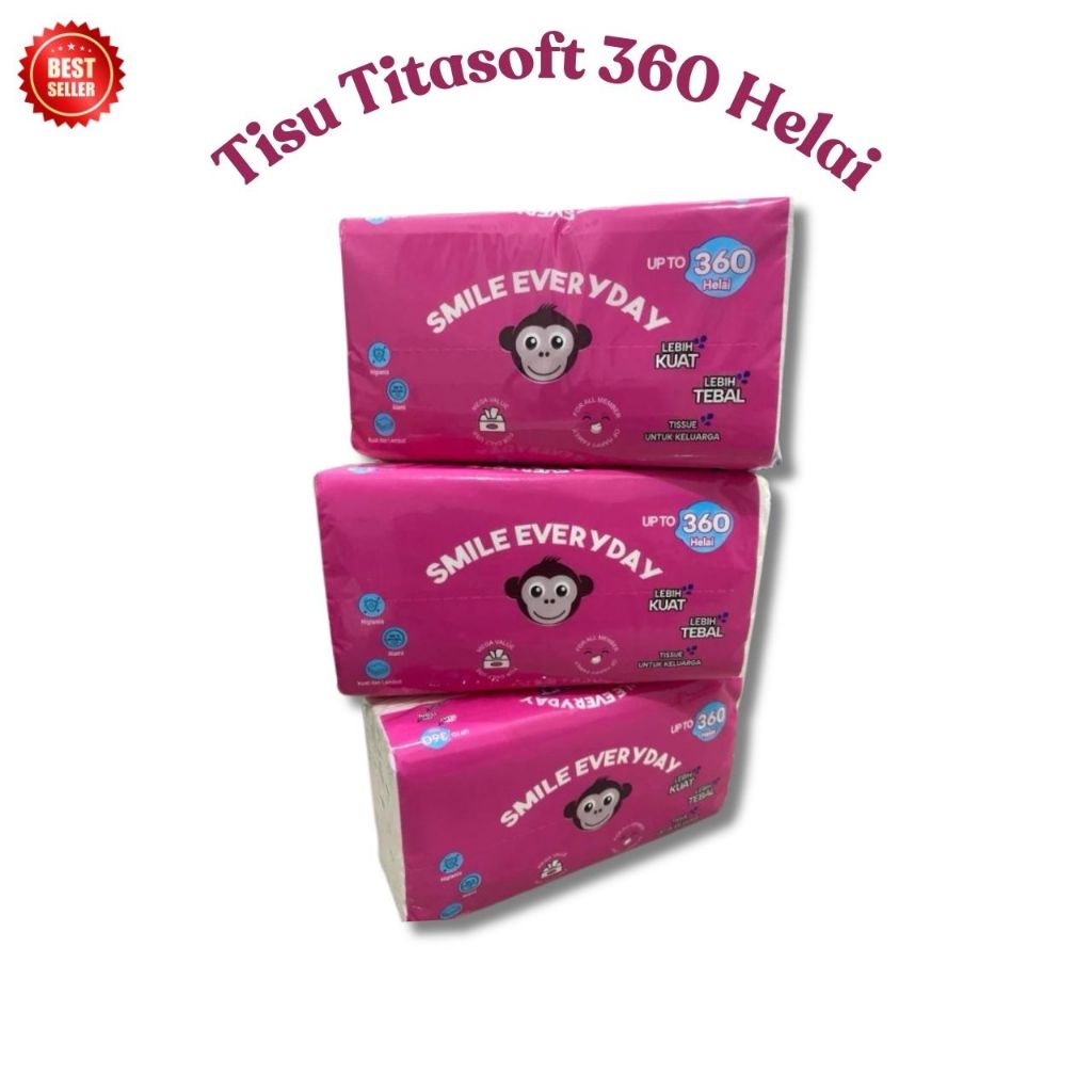 Jual [3 PACK] Tissu Tita Soft Tissue Wajah 360 Helai Tisu Murah Gratis ...