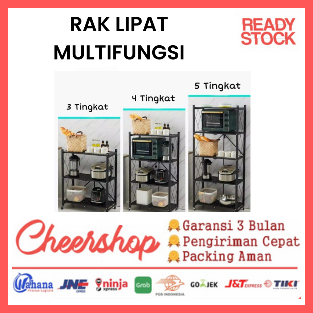 Jual Rak Susun Dapur Multi-Fungsi Metal Storage Rak Penyimpanan Rak ...