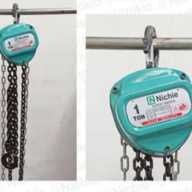 Jual Chainblock Katrol Tekel 1 Ton x 7 Meter 1Tx7m NICHIE chain block ...