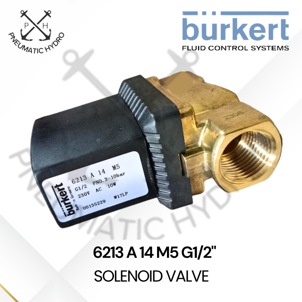 Jual SOLENOID VALVE BURKERT 6213 A 14 M5 G1/2" | Shopee Indonesia