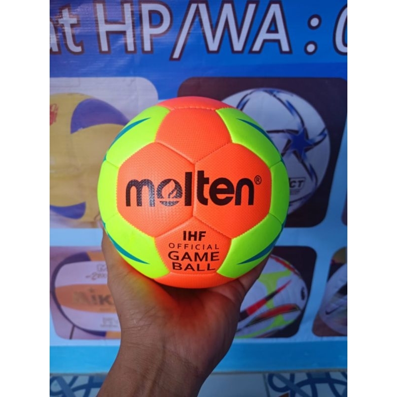 Jual BOLA HANDBALL TANGAN MOLTEN 5000 SIZE 1 2 / 3 GRATIS POMPA PENTIL ...