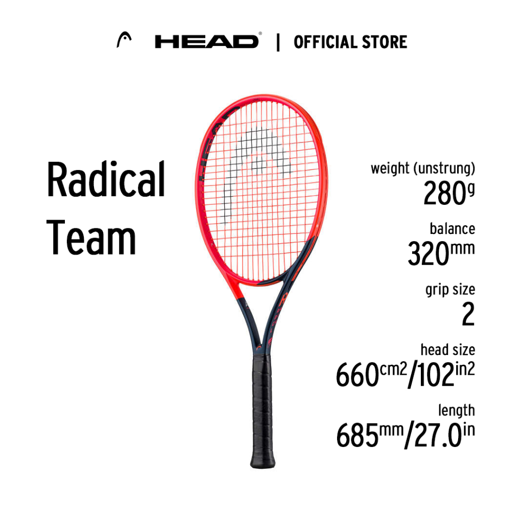 Jual HEAD Racket Radical Team 2023 FREE Coverbag - Raket Tennis Tanpa ...