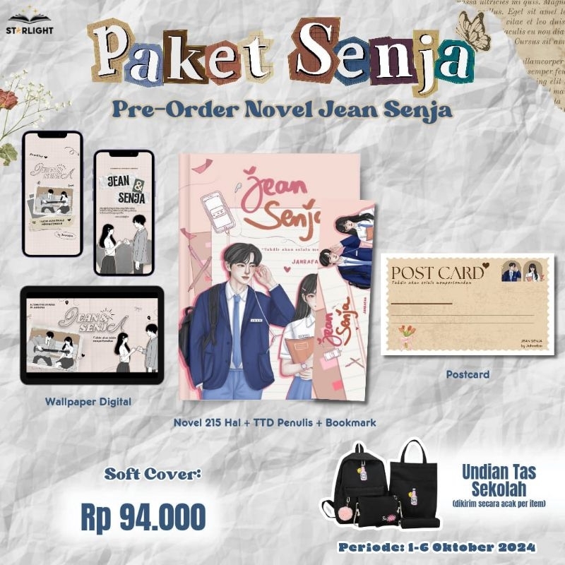 Jual Novel Jean Senja Penulis : Jahraa /Starlight | Shopee Indonesia