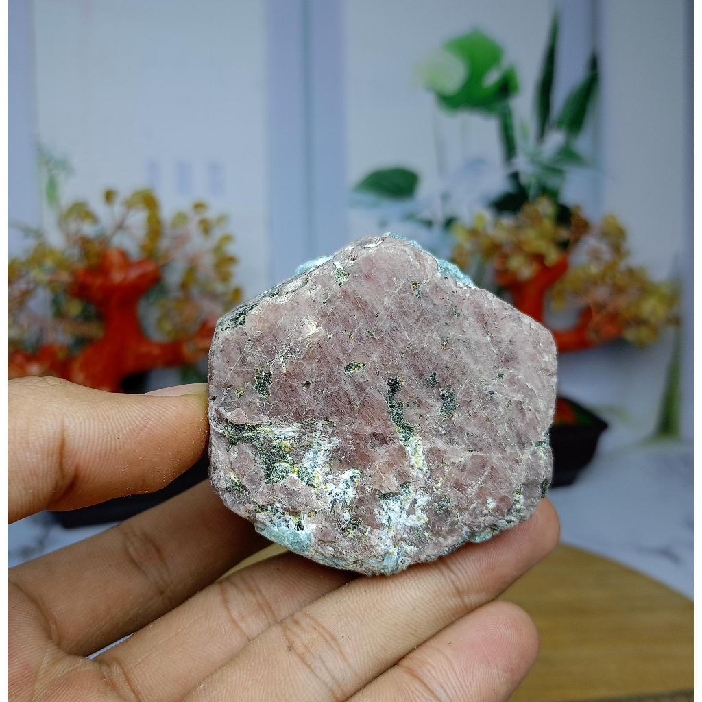Jual Batu Natural Ruby and Aquamarine Symbiosis Rough / Raw (2 ...