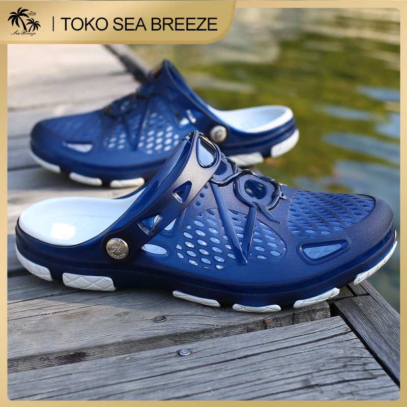 Jual READY HOT COD Sandal Sepatu Sandal Karet pria Sandal Slop Pria ...