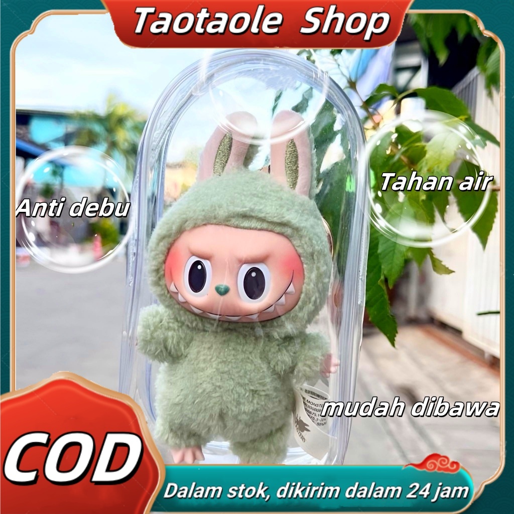 Jual [READY] labubu pouch transparant PVC pouch 19*10*5 cm for Labubu ...