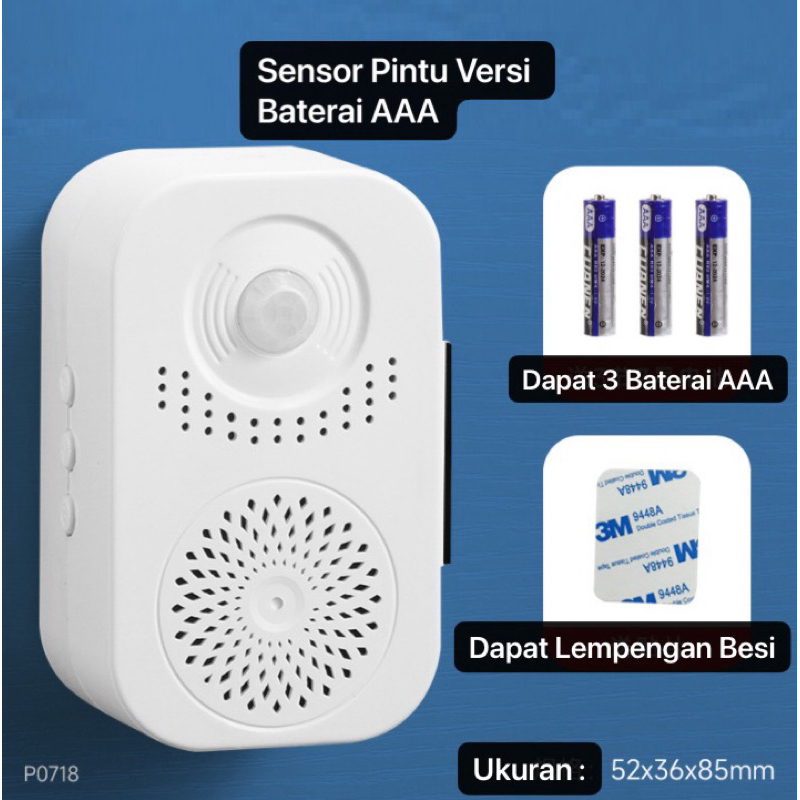 Jual ART-078 Baterai AAA Bel Pintu Sensor Motion Sensor Gerak Otomatis ...