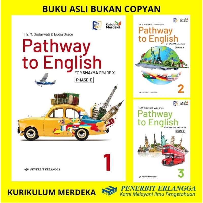 Jual PATHWAY TO ENGLISH KELAS 10 11 12 SMA PENERBIT ERLANGGA KURIKULUM MERDEKA - BUKU BAHASA ...