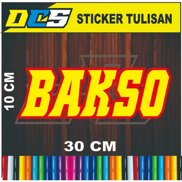 Jual STICKER TULISAN BAKSO STICKER TEMPELAN UNTUK NAMA JUALAN | Shopee ...