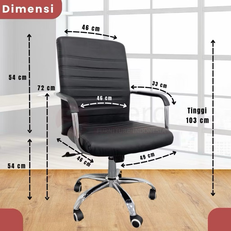 Jual Kursi Kantor Hidrolik 025 Kursi Kantor Kursi Staff Kursi Kerja ...