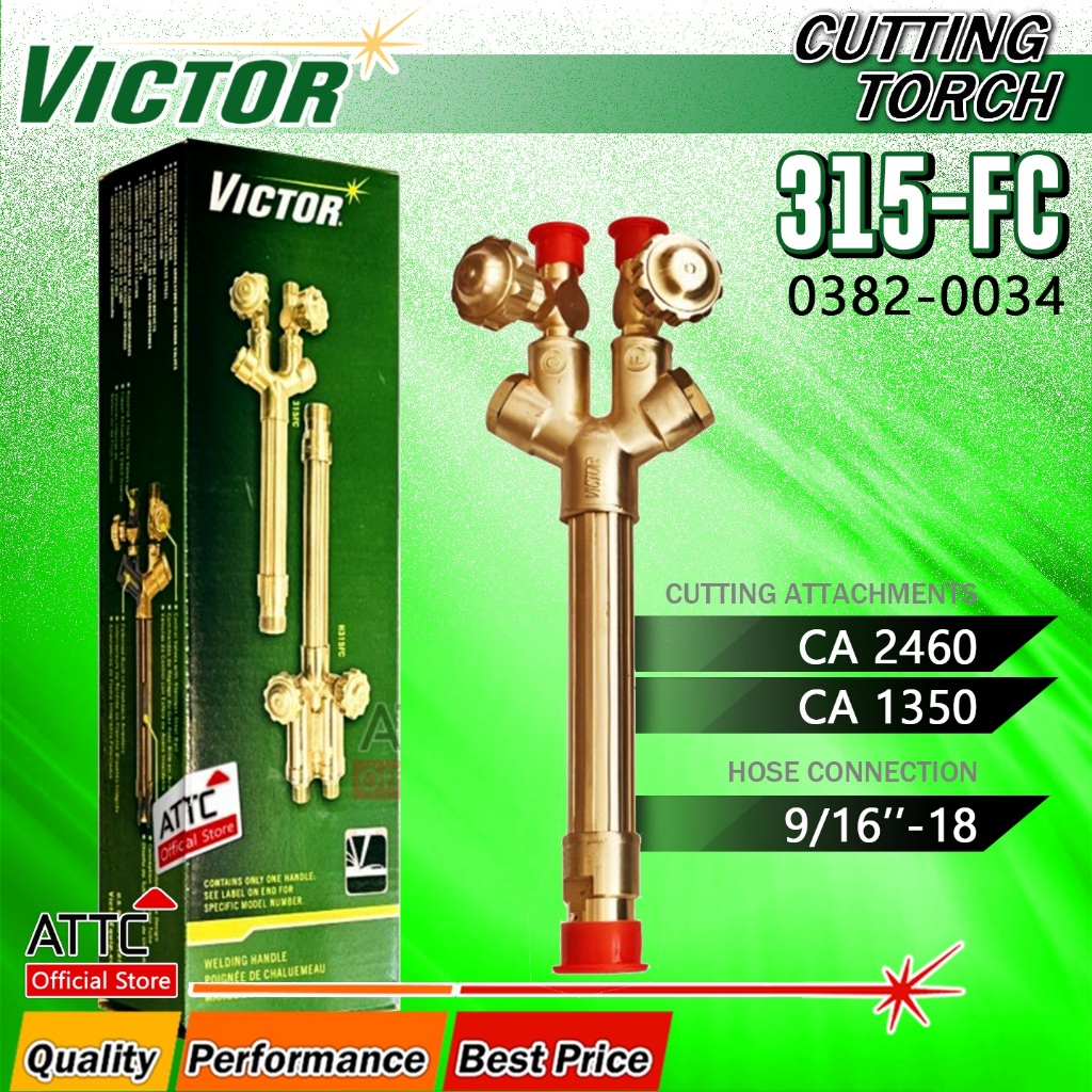 Jual Victor Cutting Torch 315 FC 315FC Welding Handle 0382-0034 CA2460 ...
