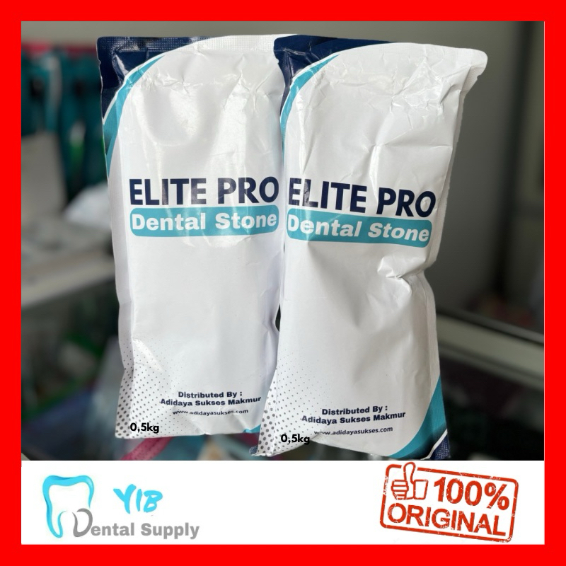 Jual GIPS BIRU type II | Elite Pro dental stone type II kemasan 500gr ...