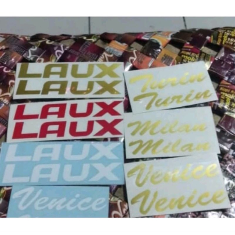 Jual Cutting sticker sepeda Laux Milan Laux Venice Dan Turin | Shopee ...