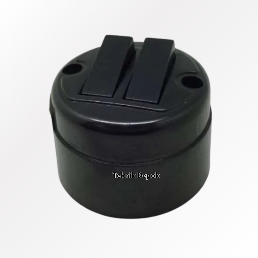 Jual Saklar Seri Outbow Double OB Broco 632N Hitam Switch 2 Gang On Off ...