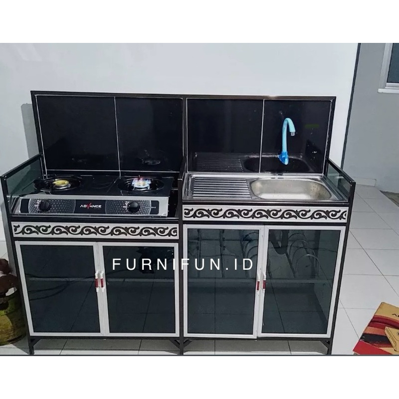 Jual Meja Wastafel / Rak Piring aluminium / Meja Kompor | Shopee Indonesia