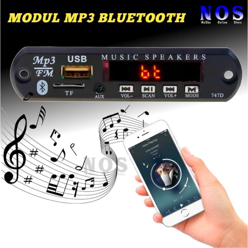 Jual Modul MP3 Player Bluetooth Wireless Receiver Tape Mobil Audio ...
