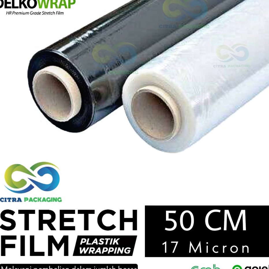Jual PLASTIK WRAG BARANG STRETCH 5 CM TERRAH DELOWRAP | Shopee Indonesia