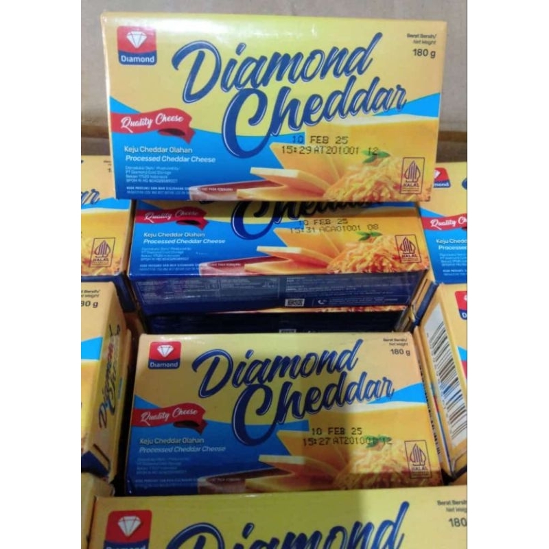 Jual keju Chedar diamond/keju chedar 180gr/diamond cheese chedar ...