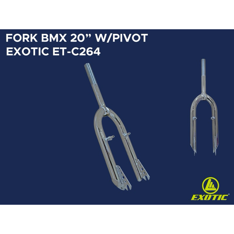 Jual fork garpu chrome cp EXOTiC pivot sepeda 20 bmx model standar ADA ...