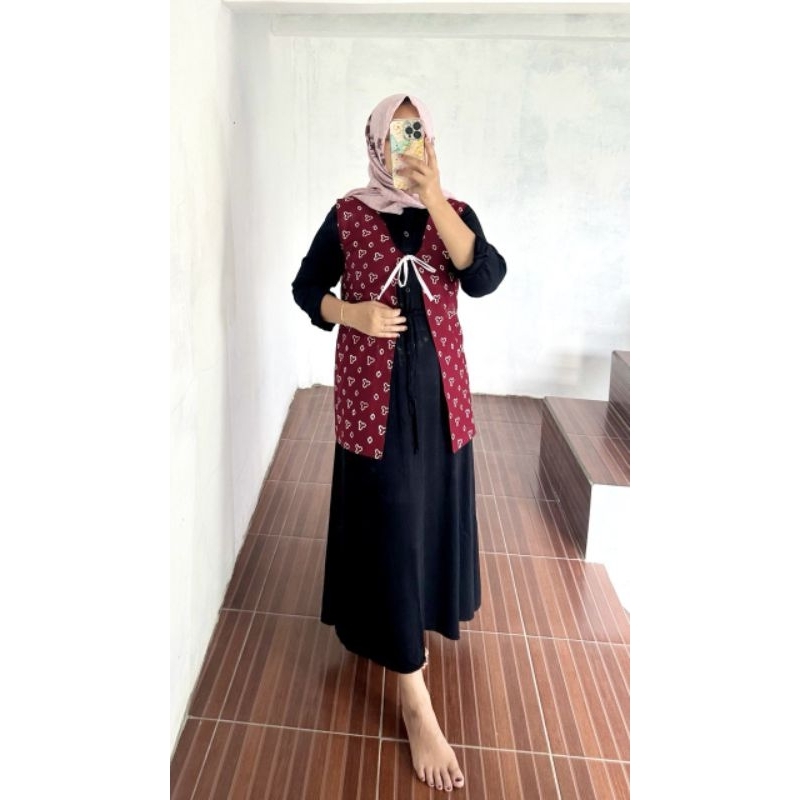 Jual Olin vest tunik by VGS rompi batik vest batik outher batik blazer ...