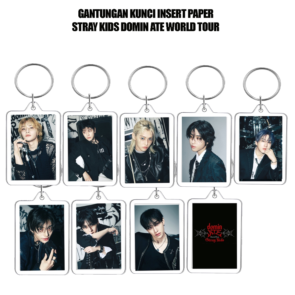 Jual GANCI - Gantungan kunci insert paper Kpop straykids domin ate ...