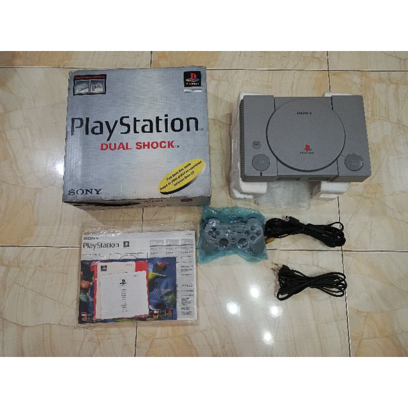 Jual PS1 Playstation 1 SCPH-7502 Reg PAL Seri number Match fullset Original | Shopee Indonesia