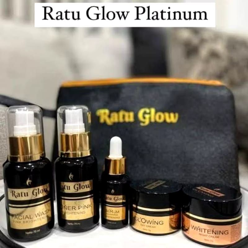 Jual Ratu glow skincare_ratu gloe paket brightening platinum series produk original bpom ...