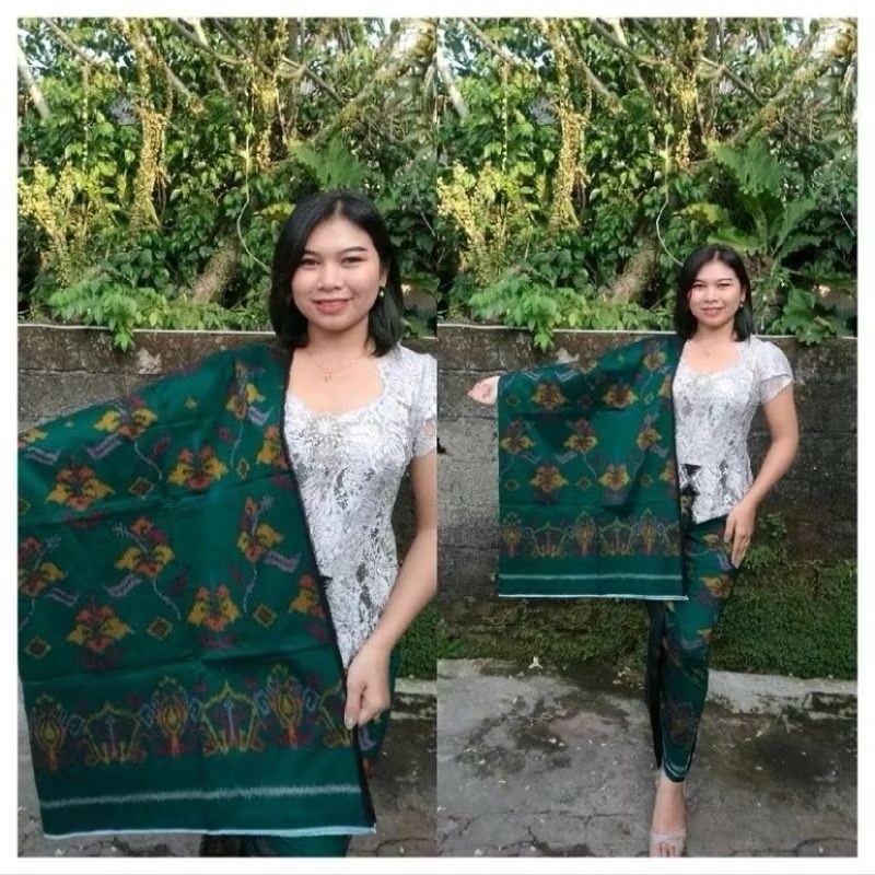 Jual kain tenun double ikat motif endek khas bali | Shopee Indonesia