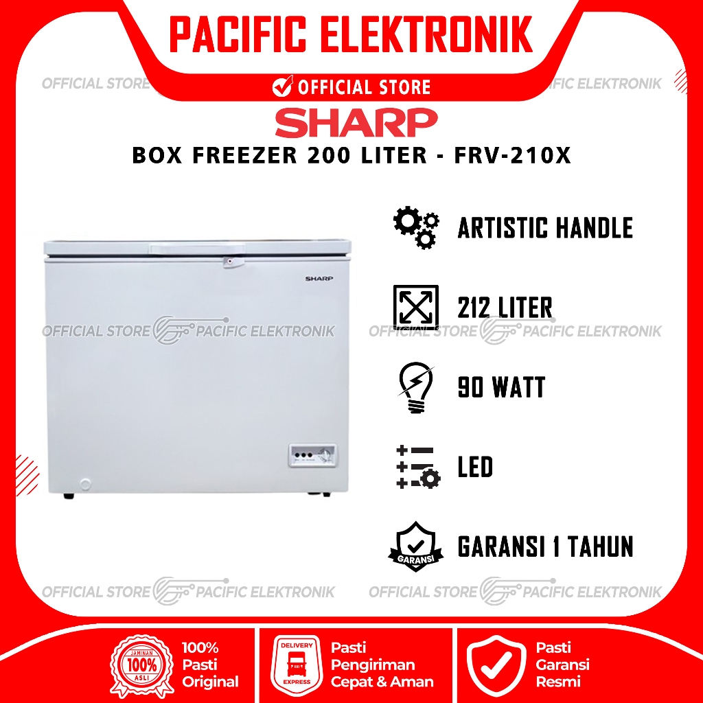 Jual Box Freezer Sharp 200 Liter FRV-210X / FRV210X | Shopee Indonesia