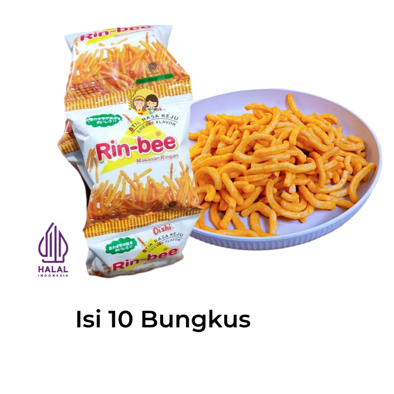 Jual Chiki Rinbee 10 x 10 Gr | Rasa Keju Gurih | Snack Legendaris RIN ...