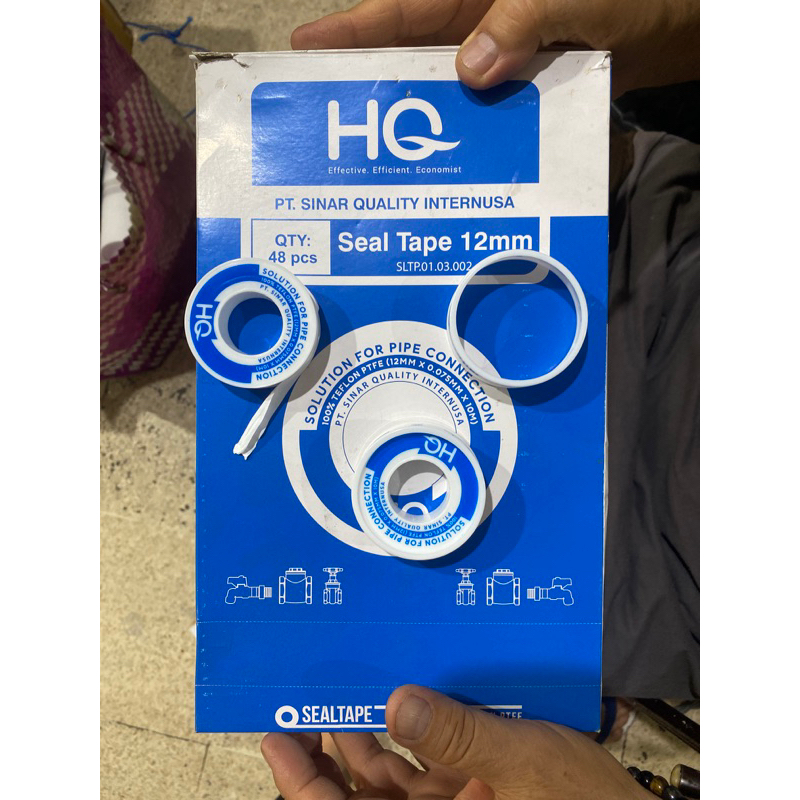 Jual 1 dos sealtape 48 biji seal tape HQ siltip partai seal tip seal ...