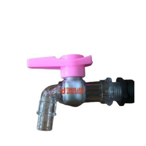 Jual LOTUS Keran Plastik Transparan 1/2 3/4 Inchi Kran Air Bening model ...