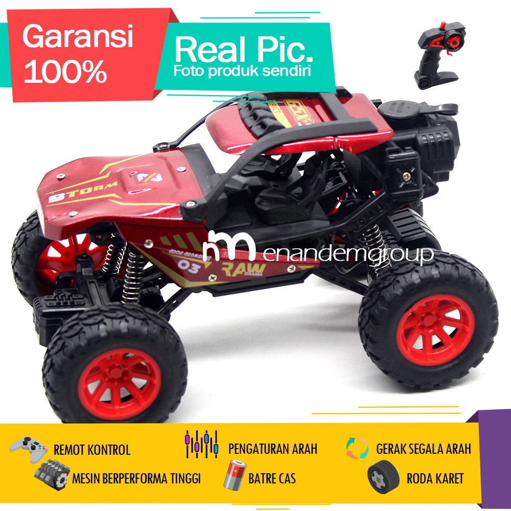 Jual Mainan Mobil Remot Kontrol RC Offroad Climbing Brave SUV Besi Metal Asep | Shopee Indonesia